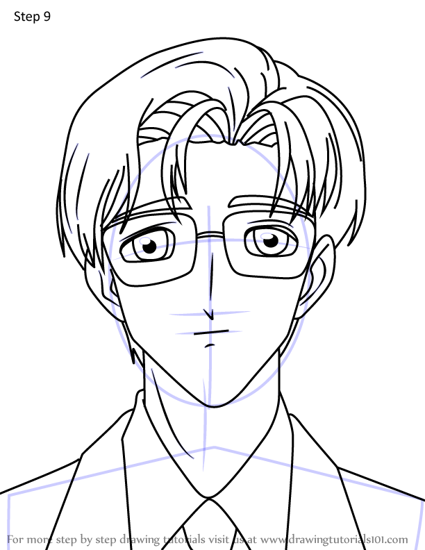How to Draw Fujitaka Kinomoto from Cardcaptor Sakura (Cardcaptor Sakura ...