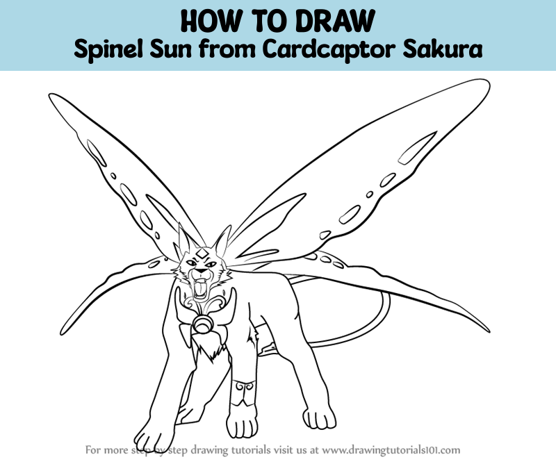 How to Draw Spinel Sun from Cardcaptor Sakura (Cardcaptor Sakura) Step ...