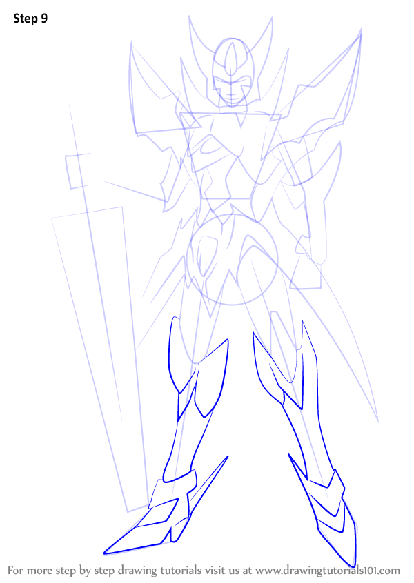 How to Draw Blader Dark from Cardfight!! Vanguard (Cardfight!! Vanguard ...