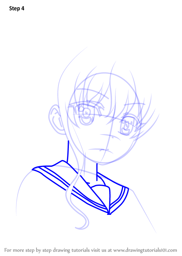 How to Draw Nao Tomori Face from Charlotte (Charlotte) Step by Step ...