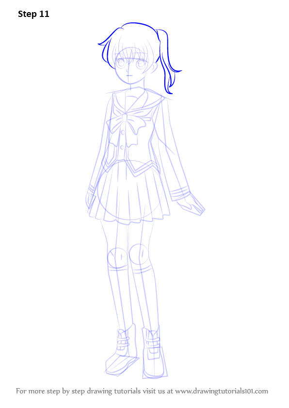How to Draw Nao Tomori from Charlotte (Charlotte) Step by Step ...