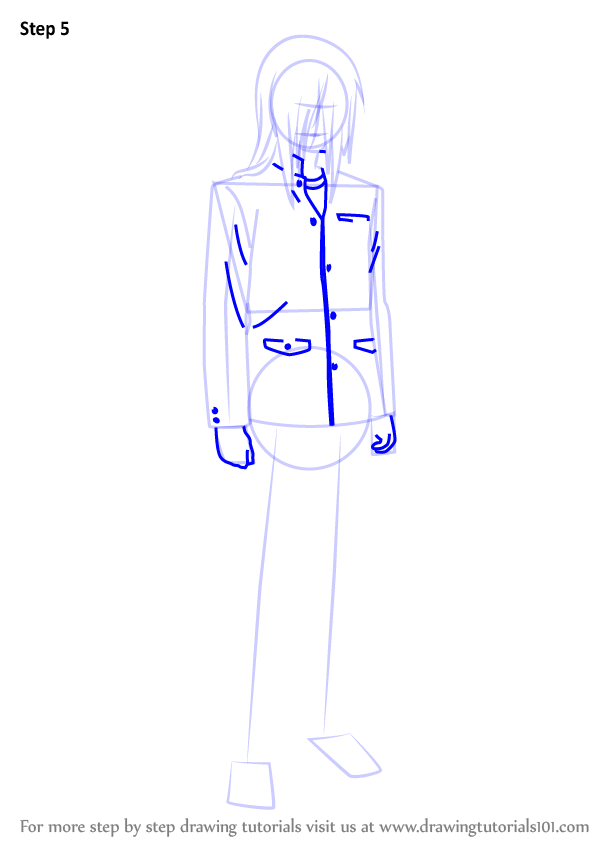 How to Draw Takehito Kumagami from Charlotte (Charlotte) Step by Step ...