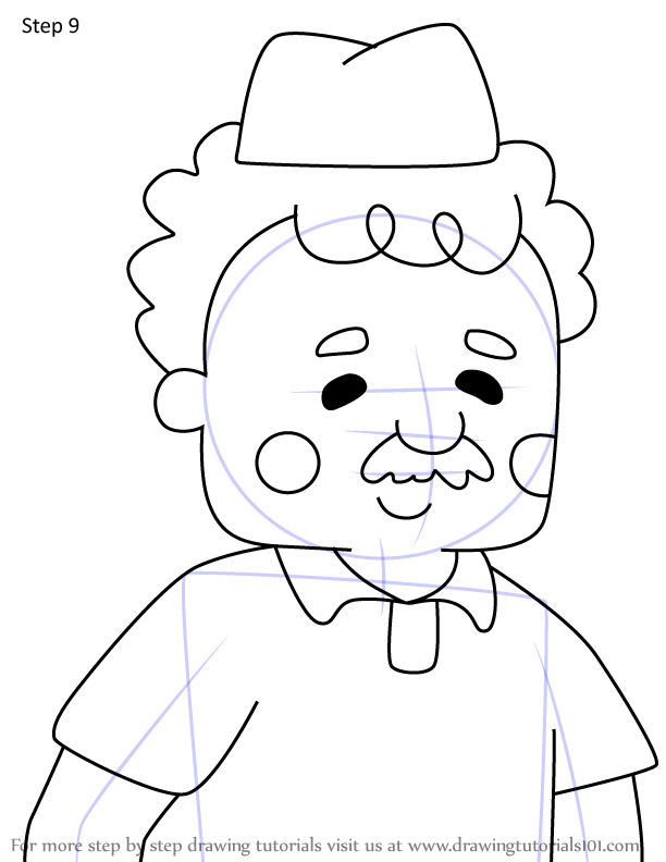 How to Draw Kebab Shop Manager from Chimimo (Chimimo) Step by Step ...