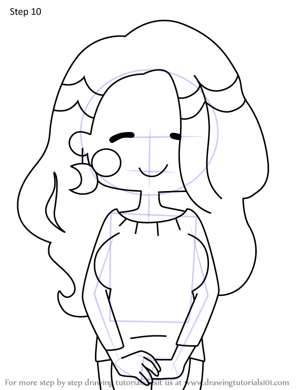 How to Draw Mutsumi ONIGAMI from Chimimo (Chimimo) Step by Step ...