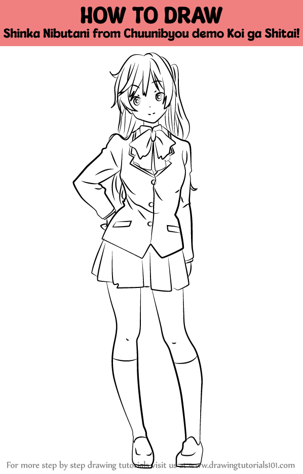 How to Draw Shinka Nibutani from Chuunibyou demo Koi ga Shitai ...