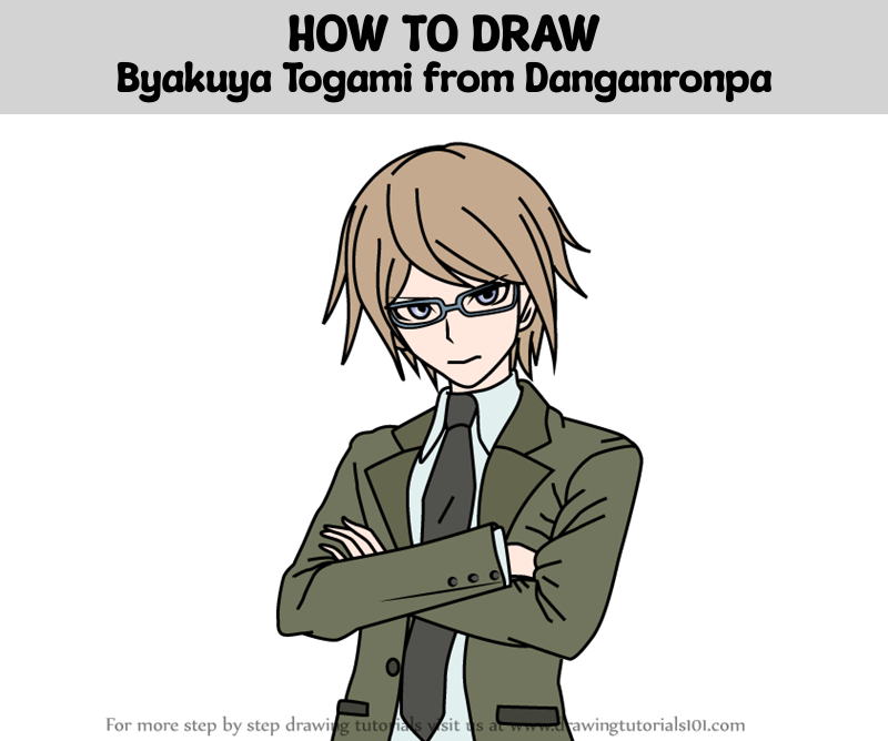 How to Draw Byakuya Togami from Danganronpa (Danganronpa) Step by Step ...