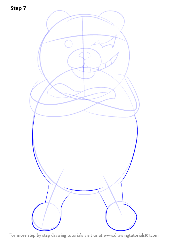 How to Draw Monokuma from Danganronpa (Danganronpa) Step by Step ...