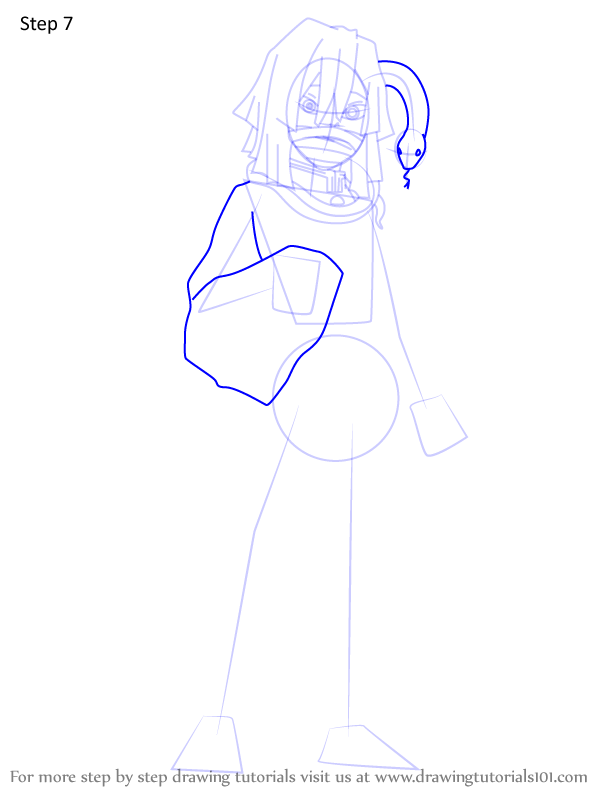 How to Draw Iguro Obanai from Demon Slayer (Demon Slayer) Step by Step ...
