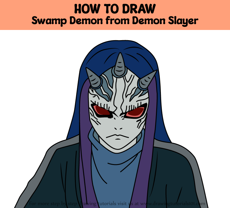 How to Draw Swamp Demon from Demon Slayer (Demon Slayer) Step by Step ...