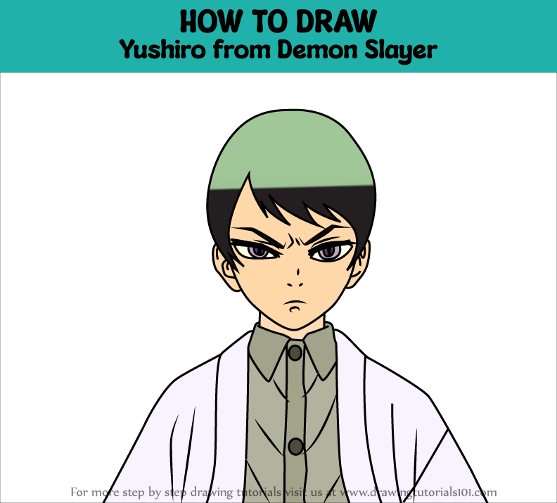 How to Draw Yushiro from Demon Slayer (Demon Slayer) Step by Step ...