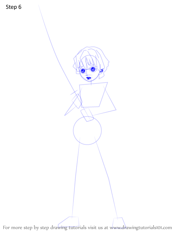 How to Draw Zenitsu Agatsuma from Demon Slayer (Demon Slayer) Step by ...