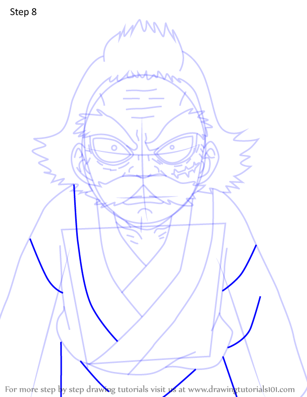 How to Draw Zenitsu's teacher from Demon Slayer (Demon Slayer) Step by ...