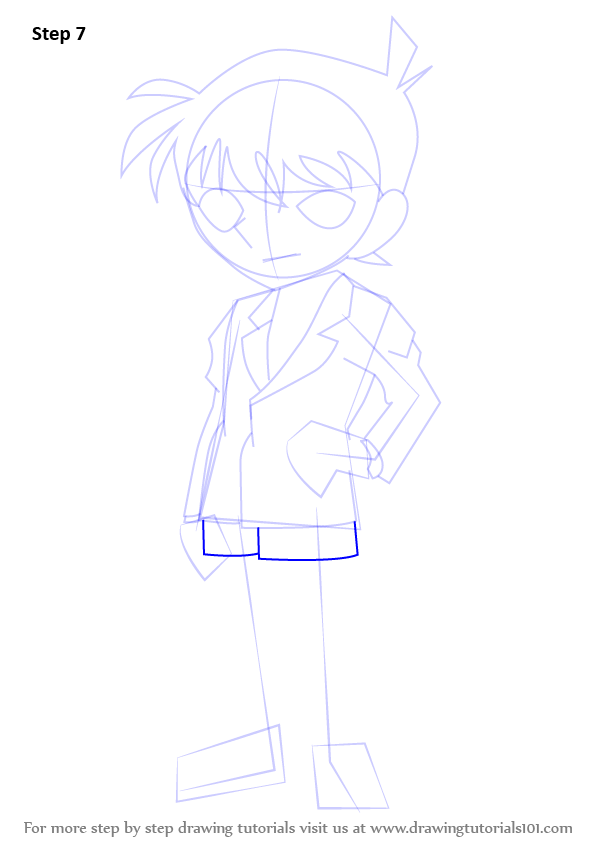 How to Draw Conan Edogawa from Detective Conan (Detective Conan) Step ...