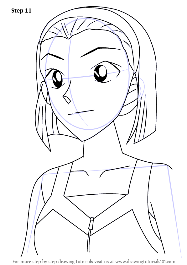 How to Draw Sonoko Suzuki from Detective Conan (Detective Conan) Step ...