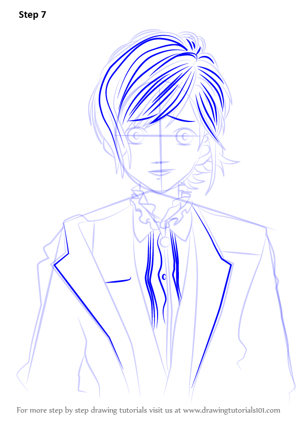 How to Draw Kanato Sakamaki from Diabolik Lovers (Diabolik Lovers) Step ...