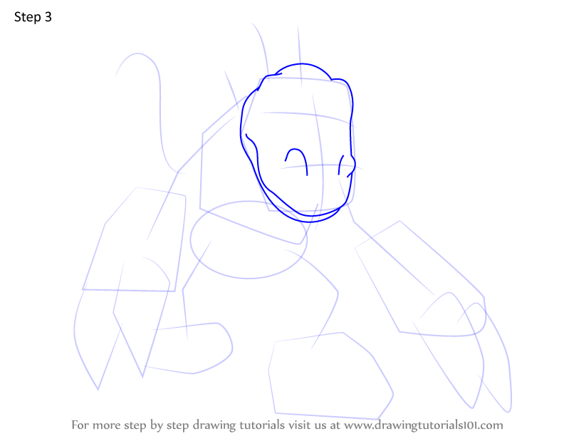 How to Draw DarkTyrannomon from Digimon (Digimon) Step by Step ...