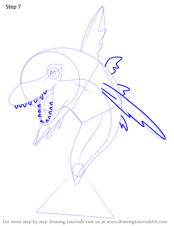 How to Draw Dolphmon from Digimon (Digimon) Step by Step ...