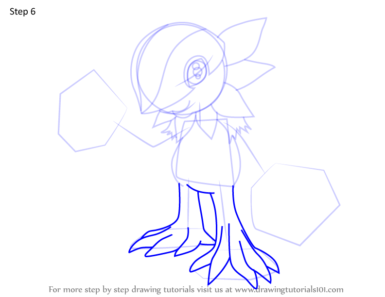 How to Draw Floramon from Digimon (Digimon) Step by Step ...