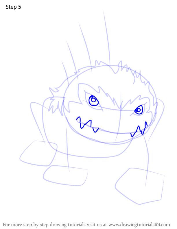 How to Draw Gizamon from Digimon (Digimon) Step by Step ...