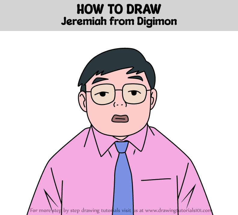 How to Draw Jeremiah from Digimon (Digimon) Step by Step ...