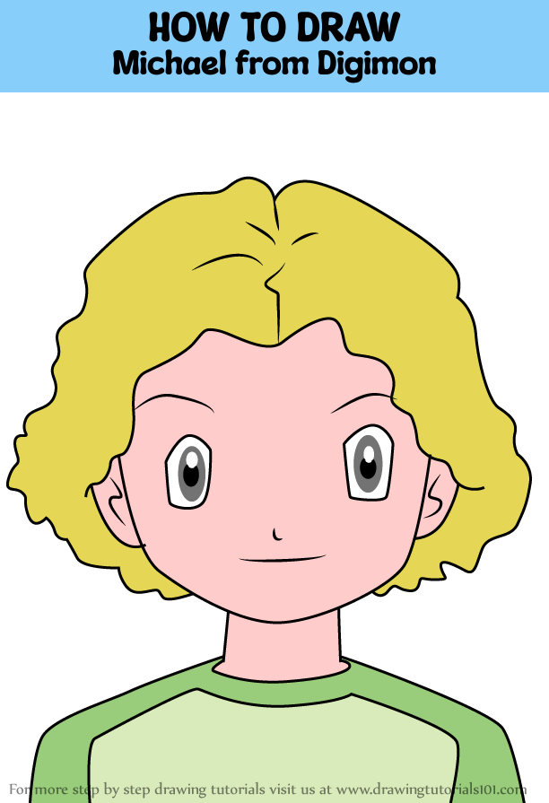 How to Draw Michael from Digimon (Digimon) Step by Step ...