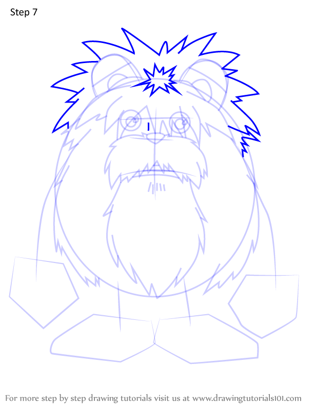 How to Draw Mojyamon from Digimon (Digimon) Step by Step ...