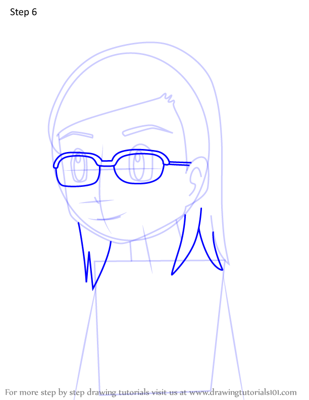 How to Draw Momoe Inoue from Digimon (Digimon) Step by Step ...