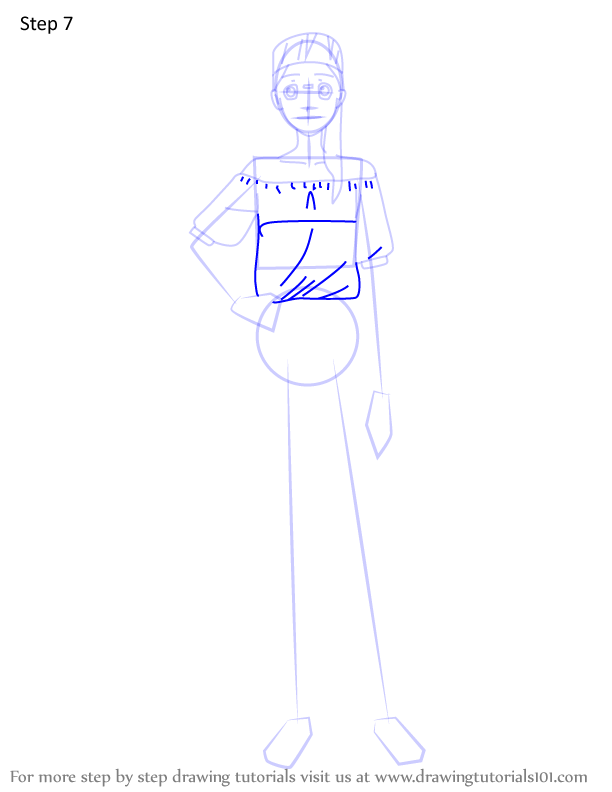 How to Draw Yolei Inoue from Digimon (Digimon) Step by Step ...