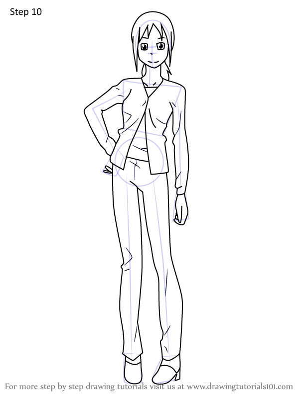 How to Draw Yuuko Kamiya from Digimon (Digimon) Step by Step ...