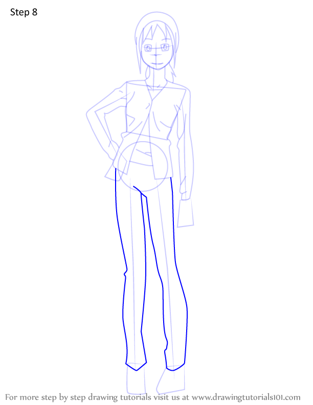 How to Draw Yuuko Kamiya from Digimon (Digimon) Step by Step ...
