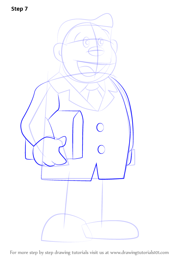 How to Draw Nobisuke Nobi from Doraemon (Doraemon) Step by Step ...