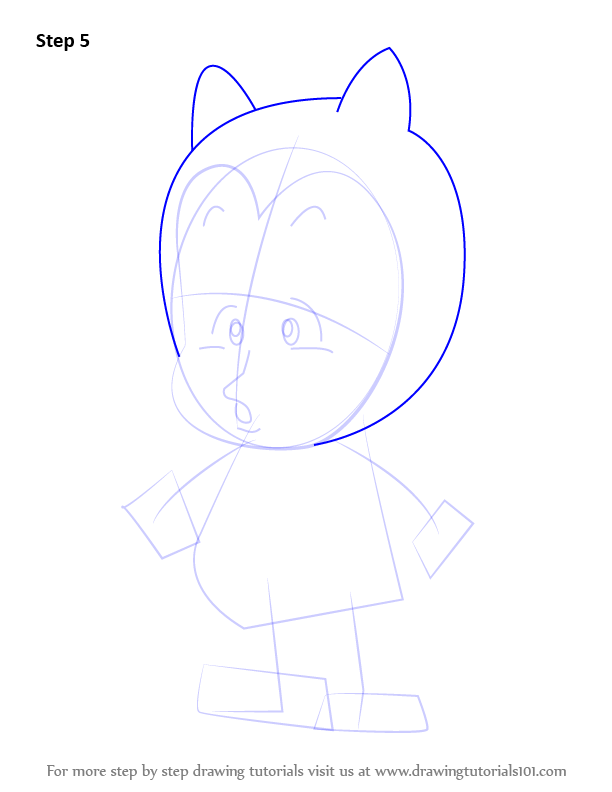 How to Draw Chivil from Dr. Slump (Dr. Slump) Step by Step ...