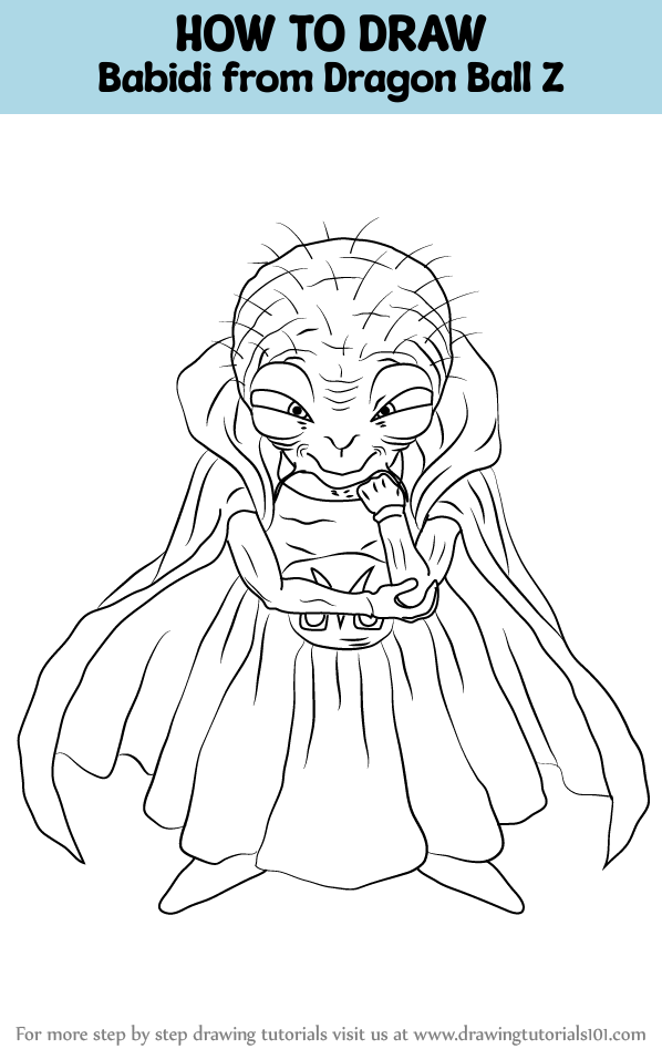How to Draw Babidi from Dragon Ball Z (Dragon Ball Z) Step by Step ...