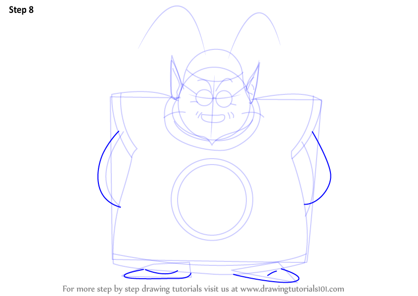 How to Draw King Kai from Dragon Ball Z (Dragon Ball Z) Step by Step ...