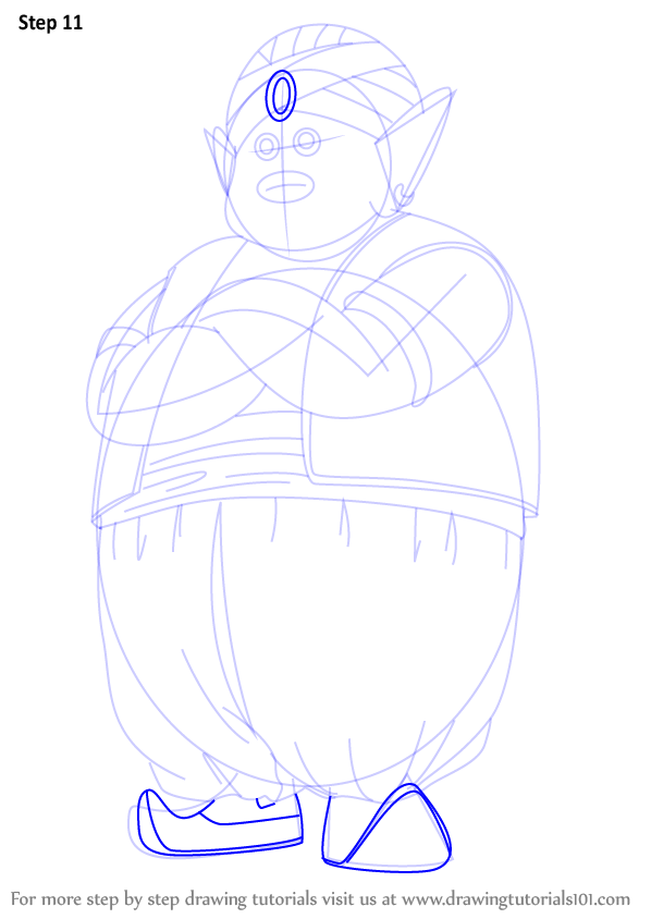 How to Draw Mr Popo from Dragon Ball Z (Dragon Ball Z) Step by Step ...