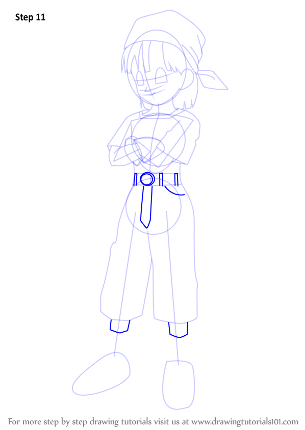 How to Draw Pan from Dragon Ball Z (Dragon Ball Z) Step by Step ...