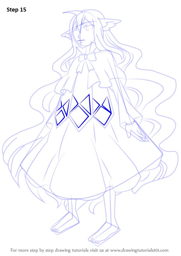 How to Draw Mavis Vermillion from Fairy Tail (Fairy Tail) Step by Step ...