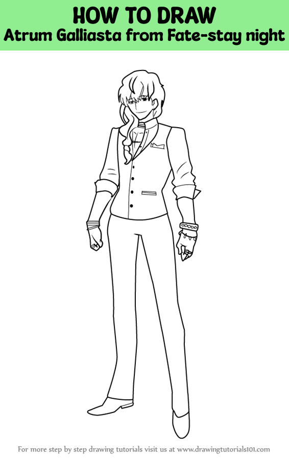 How to Draw Atrum Galliasta from Fate-stay night (Fate-stay night) Step ...
