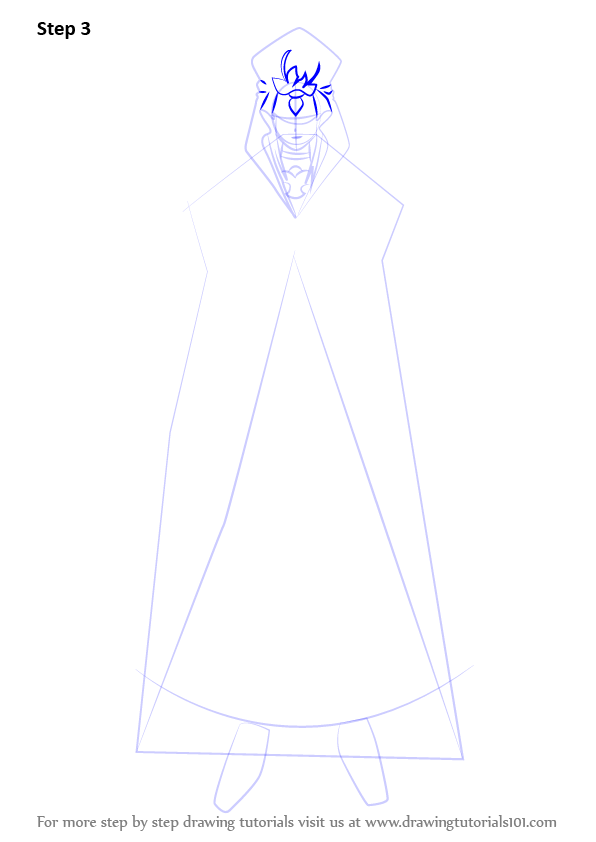 How to Draw Caster from Fate-stay night (Fate-stay night) Step by Step ...