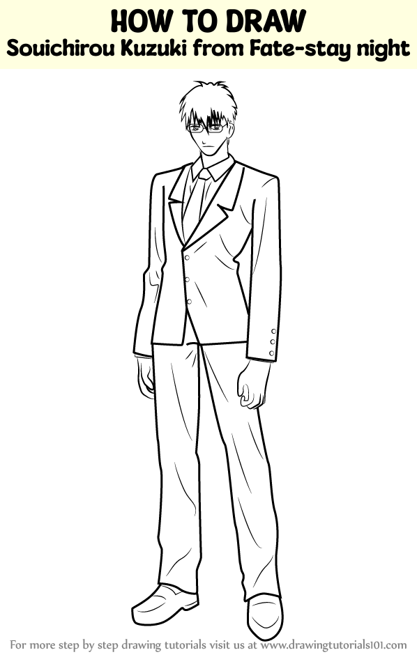 How to Draw Souichirou Kuzuki from Fate-stay night (Fate-stay night ...