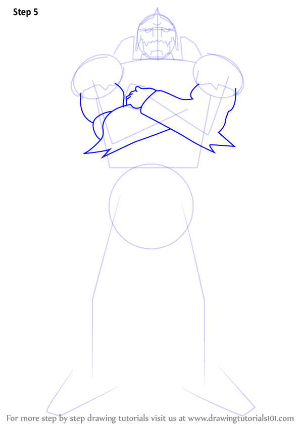 How to Draw Alphonse Elric from Fullmetal Alchemist (Fullmetal ...