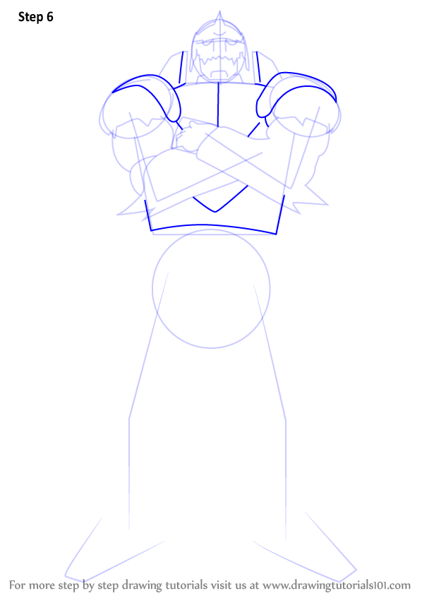 How to Draw Alphonse Elric from Fullmetal Alchemist (Fullmetal ...