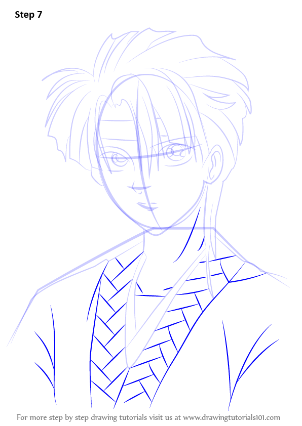 How to Draw Amiboshi from Fushigi Yuugi (Fushigi Yuugi) Step by Step ...