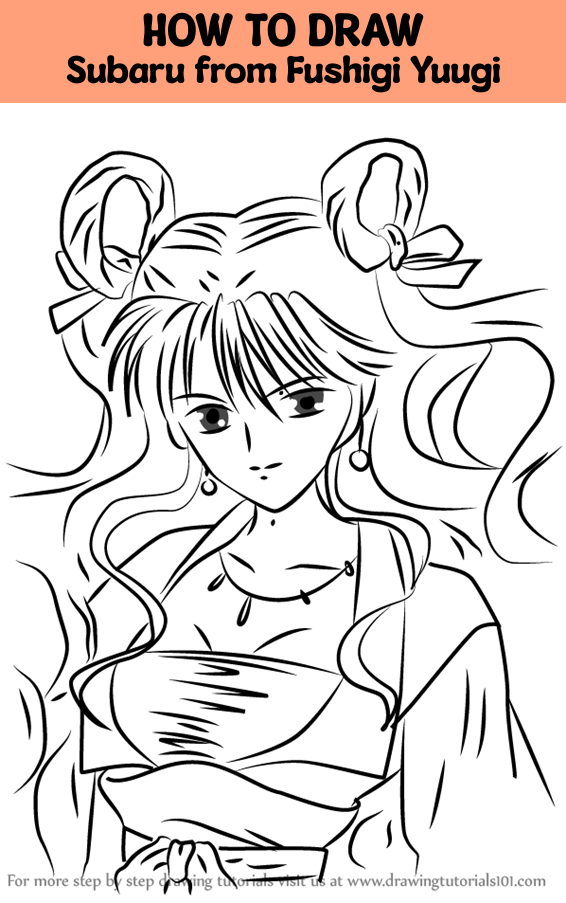 How to Draw Subaru from Fushigi Yuugi (Fushigi Yuugi) Step by Step ...