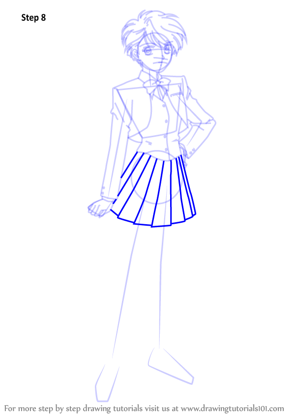 How to Draw Yui Hongo from Fushigi Yuugi (Fushigi Yuugi) Step by Step ...