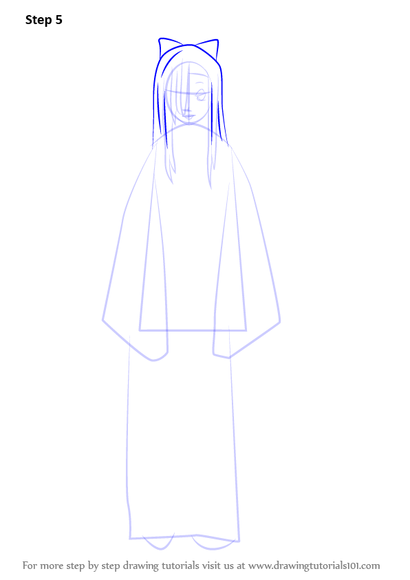 How to Draw Tsubaki Kasugano from Future Diary (Future Diary) Step by ...