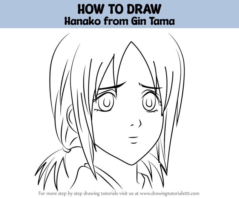 How to Draw Hanako from Gin Tama (Gin Tama) Step by Step ...