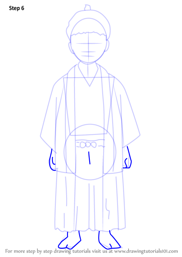 How to Draw Mashiroi Utsuzou from Gin Tama (Gin Tama) Step by Step ...