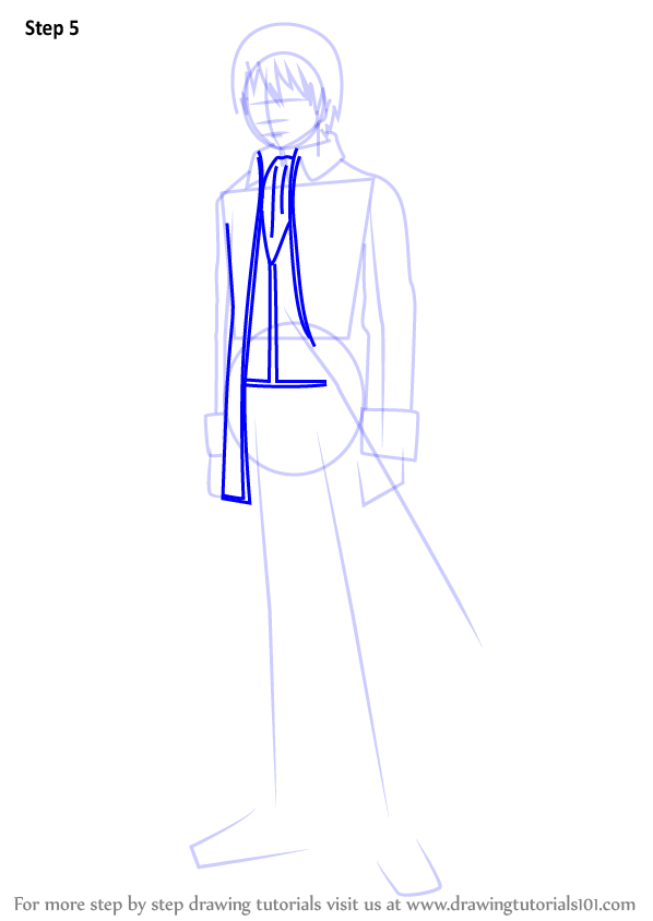How to Draw Okita Sougo from Gin Tama (Gin Tama) Step by Step ...