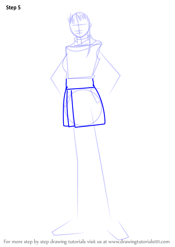 How to Draw Sarutobi Ayame from Gin Tama (Gin Tama) Step by Step ...